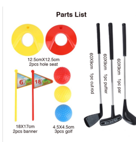 plastic mini golf set for kids - Wenzhou Yilin Toys